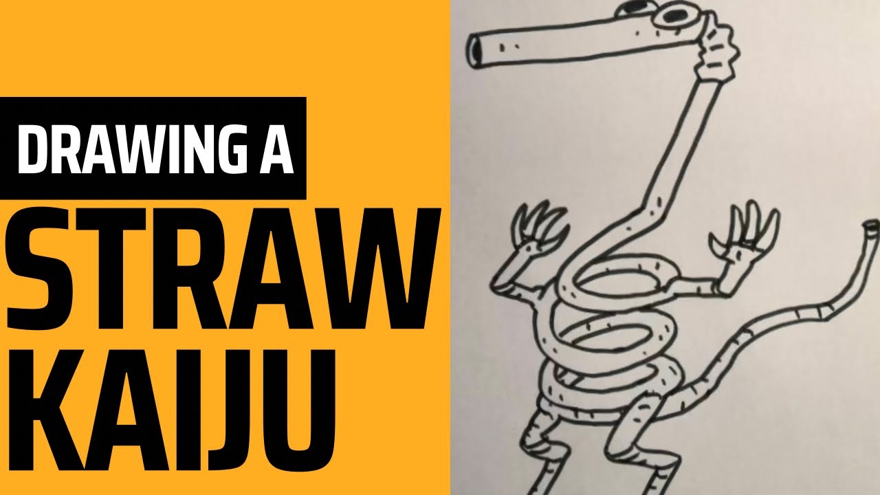 Drawing a Straw Kaiju - YouTube