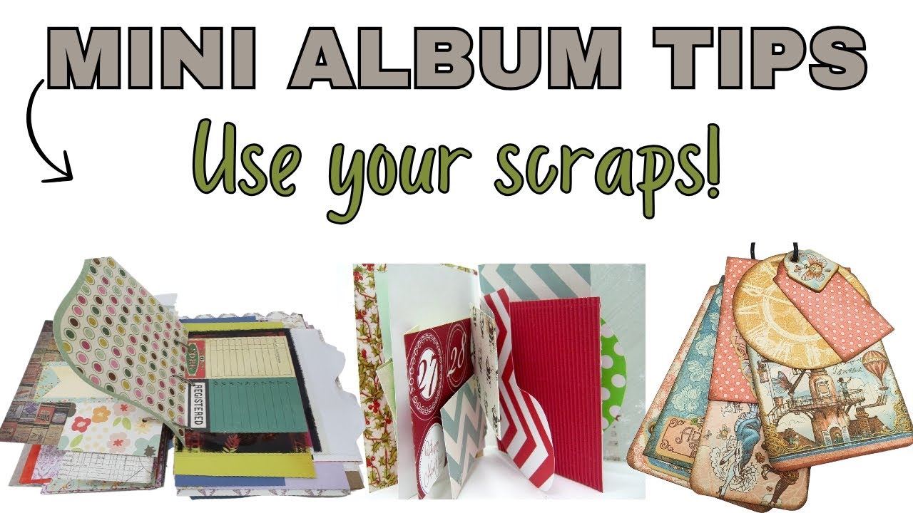 Mini Album Tip #8: Use Your Paper Scraps - YouTube