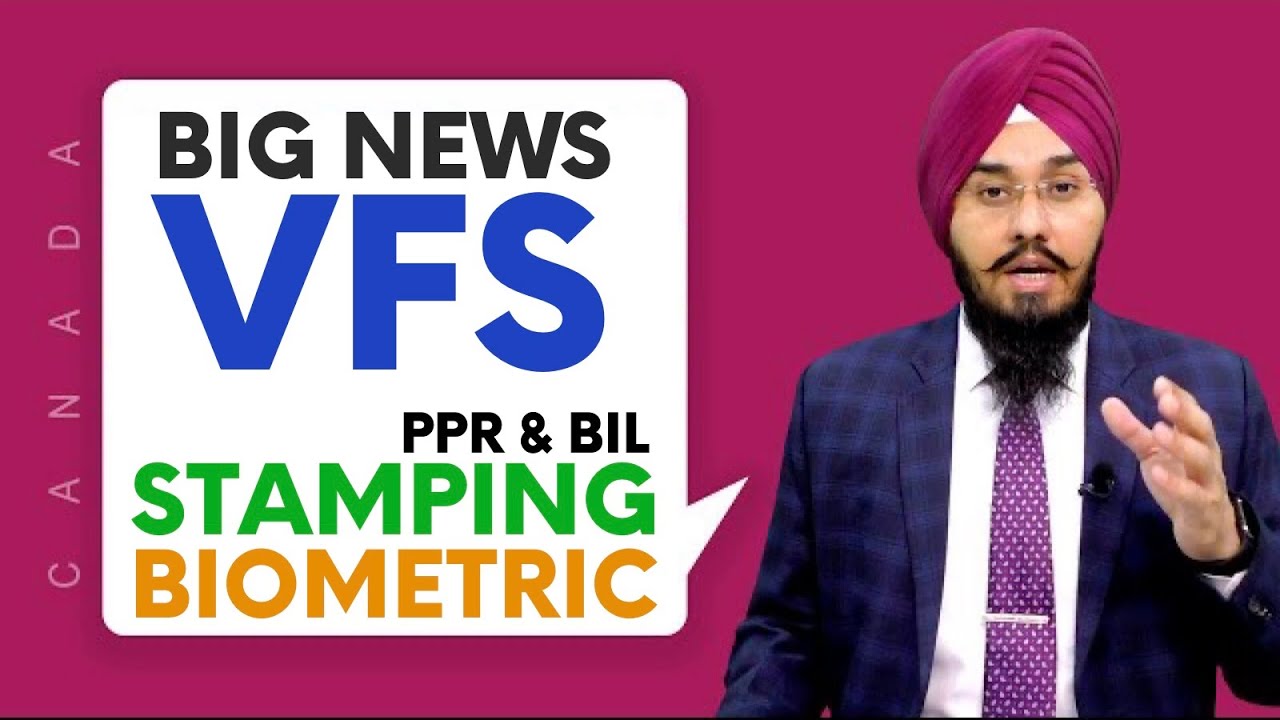 BIG NEWS VFS PPR & BIL STAMPING & BIOMETRIC | STUDY ABROAD VISA - YouTube