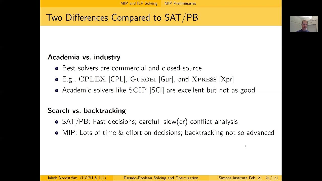 Pseudo-Boolean Solving and Optimization 4 - YouTube
