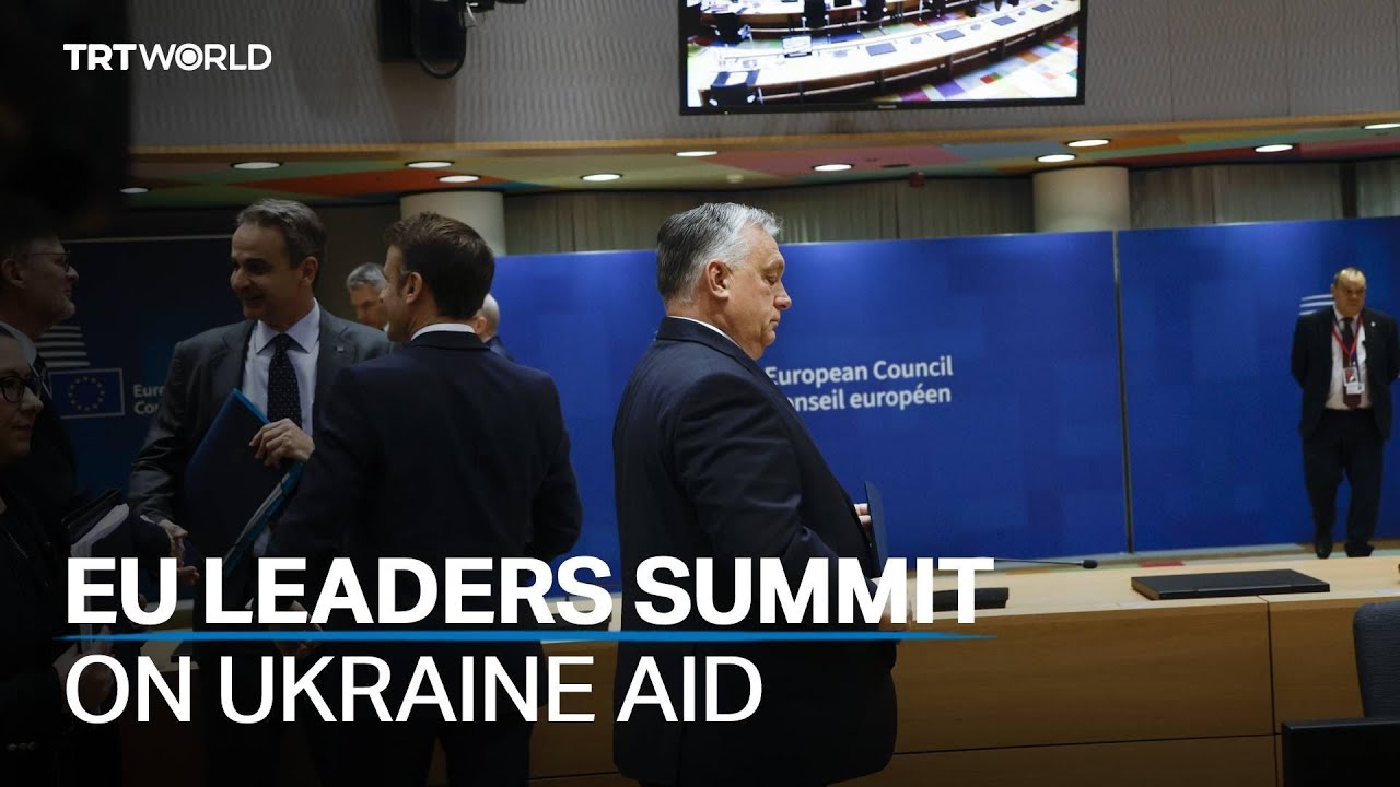 EU leaders are set to hold an emergency summit on Ukraine aid - YouTube