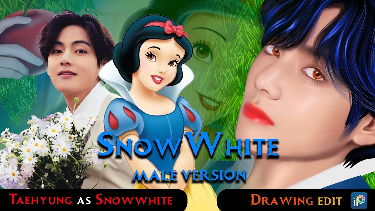 Taehyung as Disney's Snow White | BTS V as SnowWhite Male Version ...