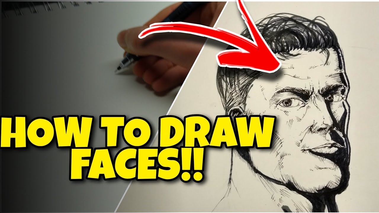 how to draw superhero faces- step by step tutorial - YouTube