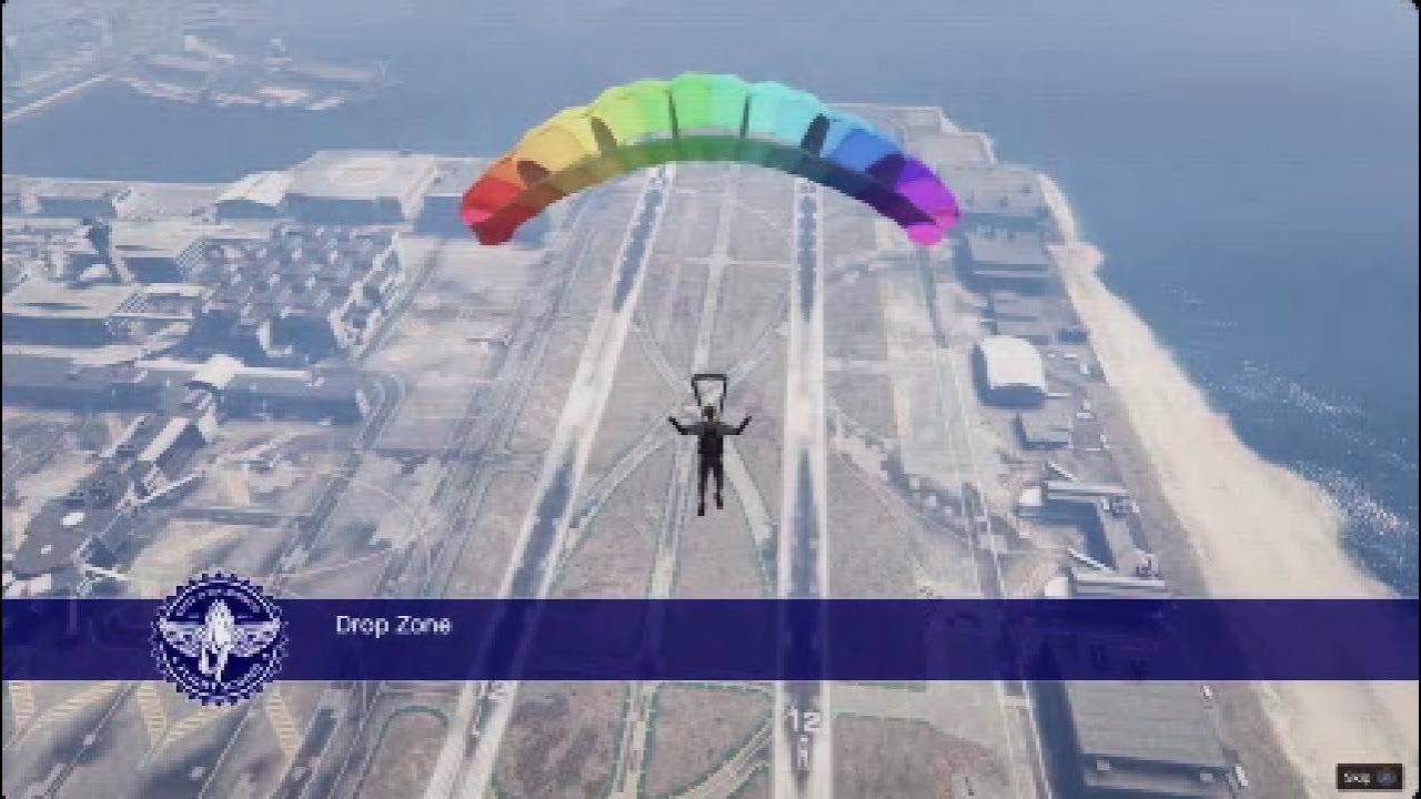 Grand Theft Auto V: San Andreas Flight School Drop Zone Gold Medal ...