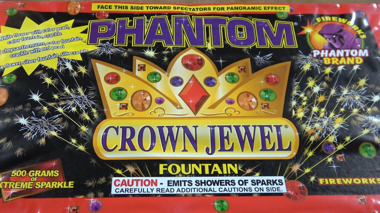 Crown Jewel 500g fountain by Phantom - YouTube