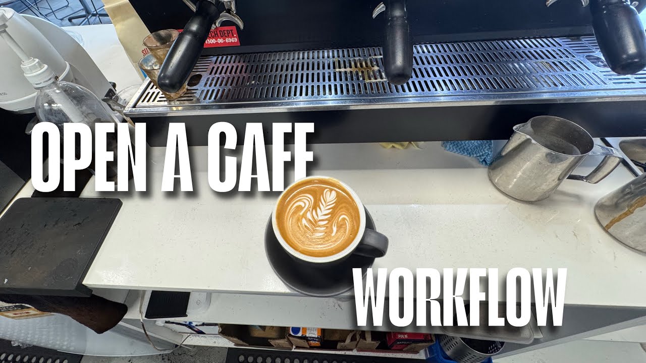 POV How to perform opening duties | Barista performs opening duties in ...