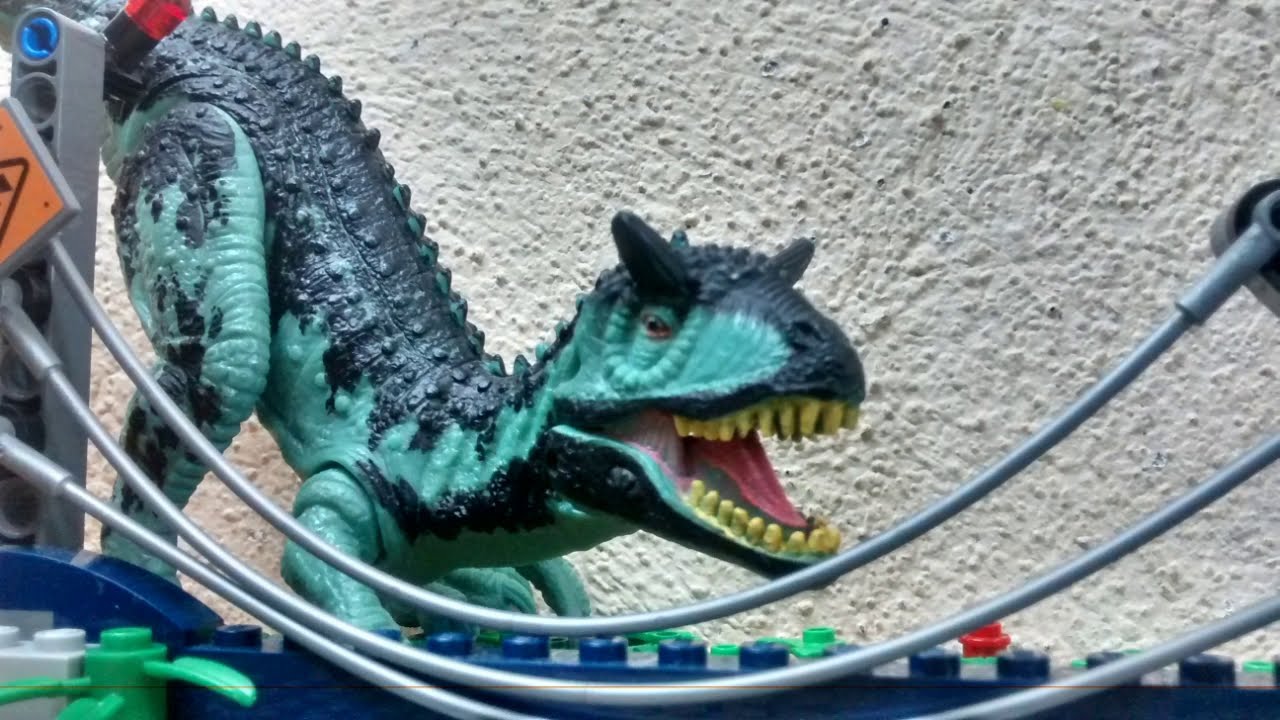 Lego Jurassic World Carnotaurus Toro Cage Moc | Jurassic World - YouTube
