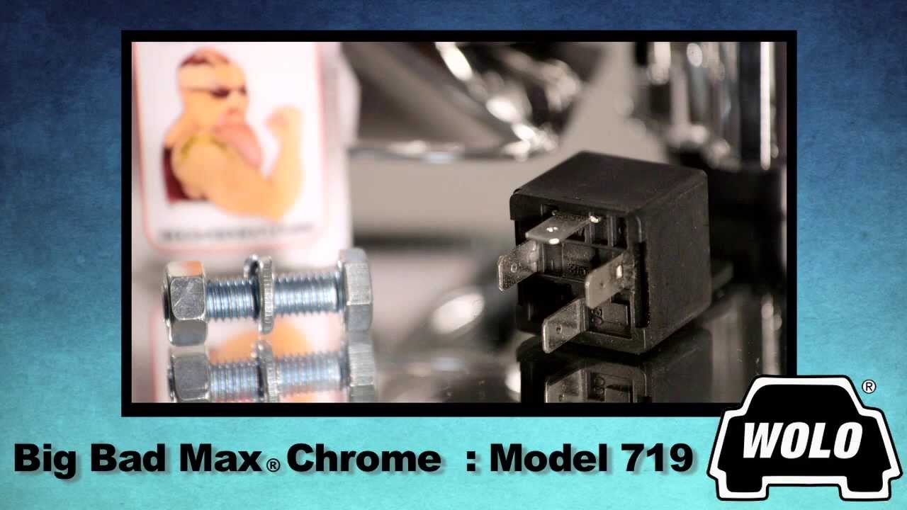 WOLO MODEL 719 BIG BAD MAX CHROME - YouTube