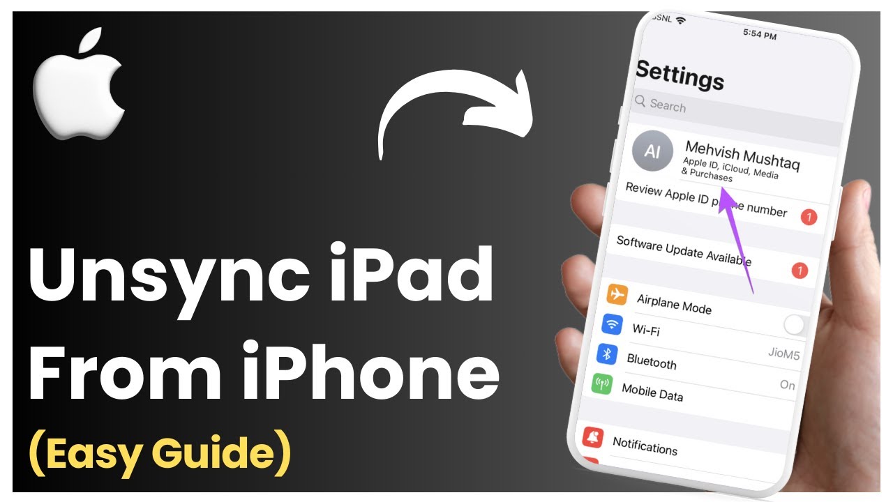 How To Unsync iPad From iPhone ! - YouTube