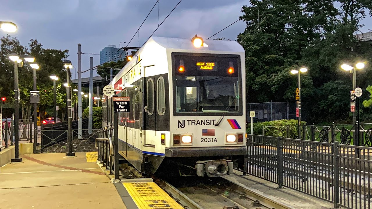 New Jersey Transit Hudson-Bergen Light Rail West Side Avenue Train at ...