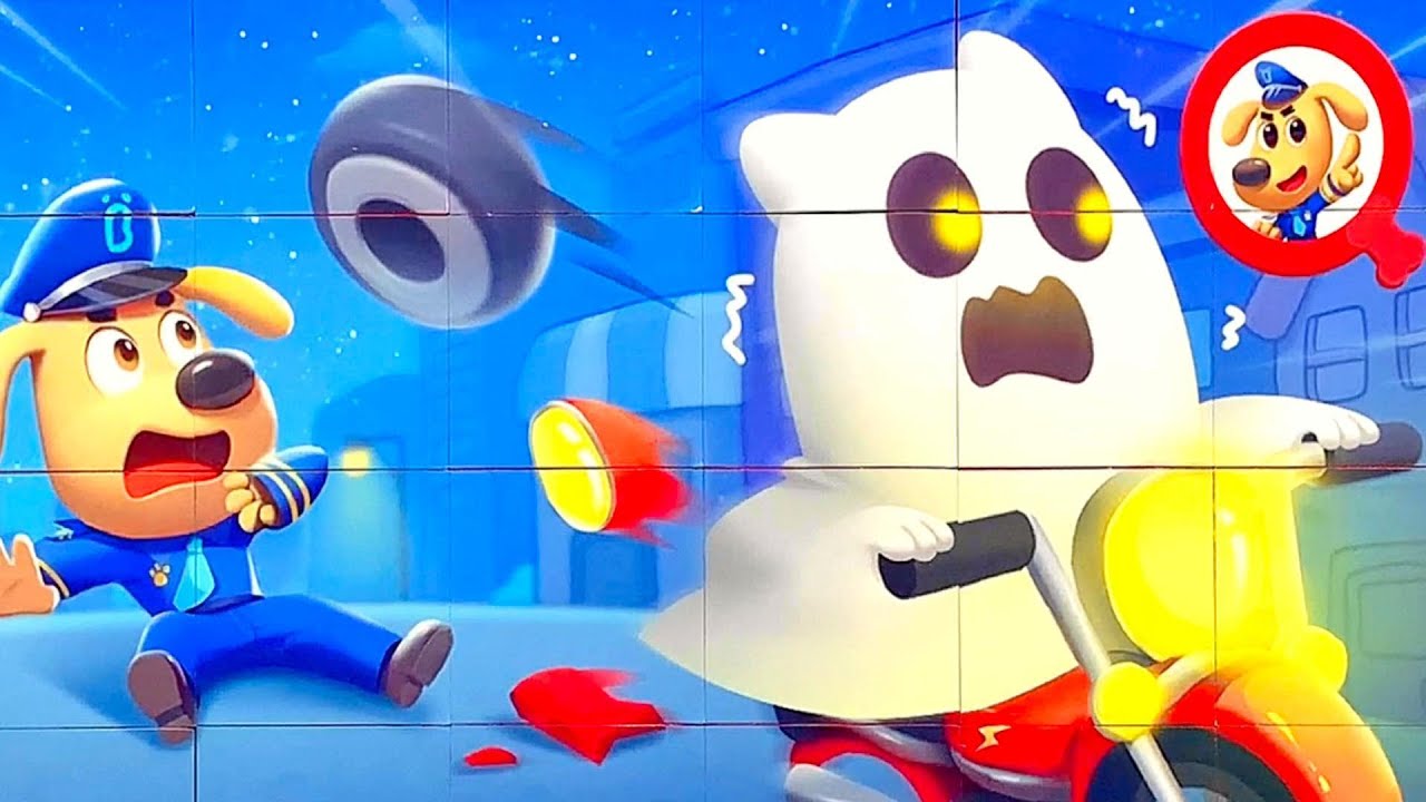 The Ghost Motorbike | Sheriff Labrador | Puzzle for kids and for fun ...