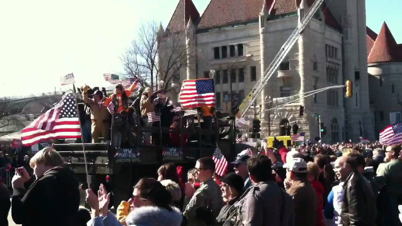 Welcome Home Iraqi War Veterans Parade, St. Louis - YouTube