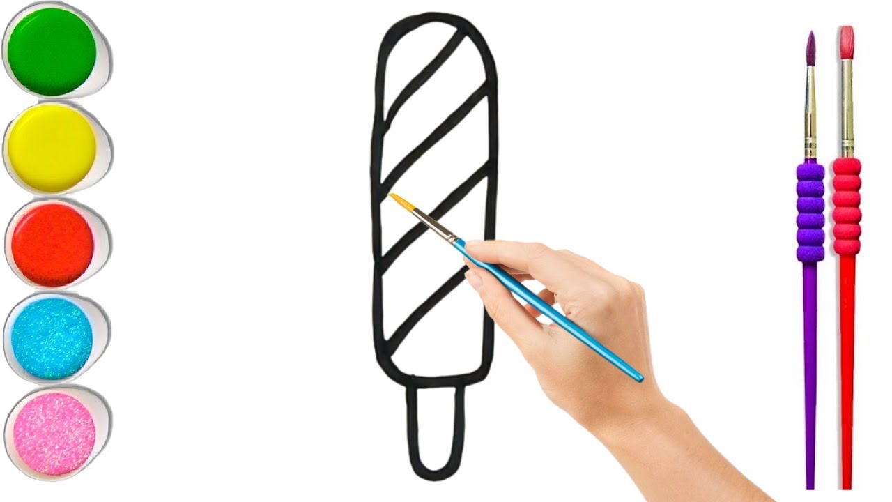 How to Draw a Popsicle || Step by Step - YouTube