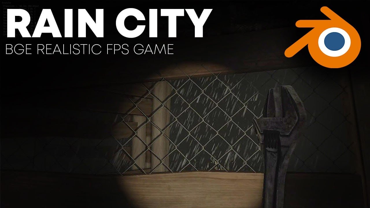 RAIN CITY - UPBGE Realistic Blender Horror Game | Fps Bge Upbge - YouTube