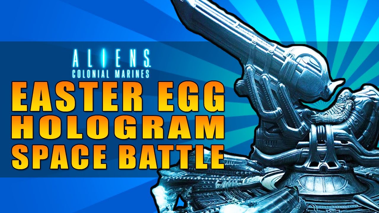 Aliens: Colonial Marines Easter Egg -- Space Jockey Hologram Battle ...