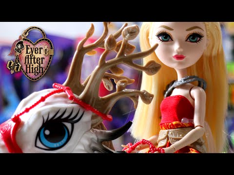 EVER AFTER HIGH DRAGON GAMES APPLE WHITE DRAGONRIDER SET TOY DOLL REVIEW