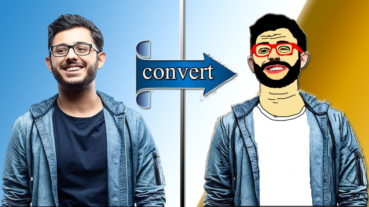 MAKE LOGO LIKE CARRYMINATI IN PHOTOSHOP EASILY|CARRYMINATI CARTOON LOGO ...