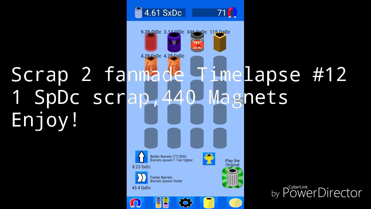 Scrap 2 fanmade Timelapse #12 - 1 SpDc Scrap,440 Magnets - YouTube