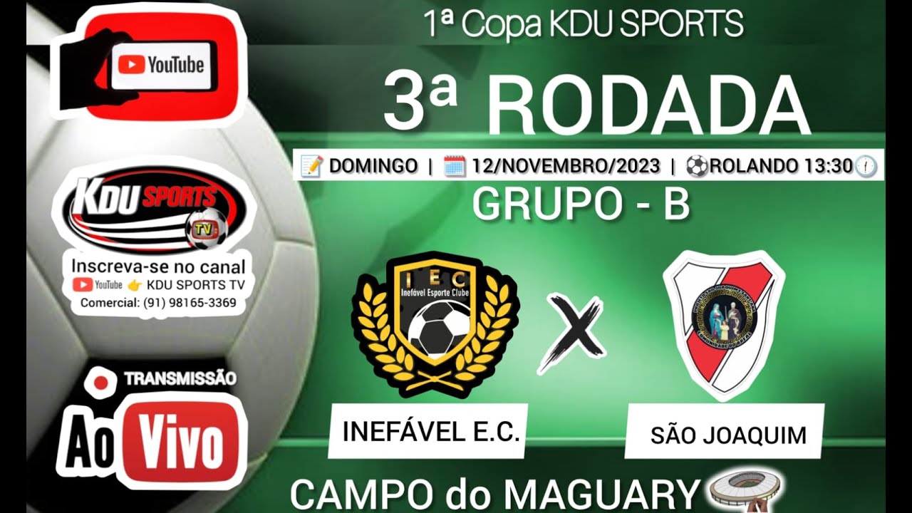 1º jogo da terceira rodada da Copa KDU SPORT TV Sub 16 - YouTube
