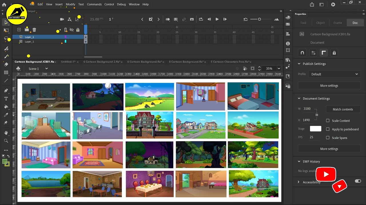 Cartoon Background For Cartoon Video | No Copyright Cartoon Background ...