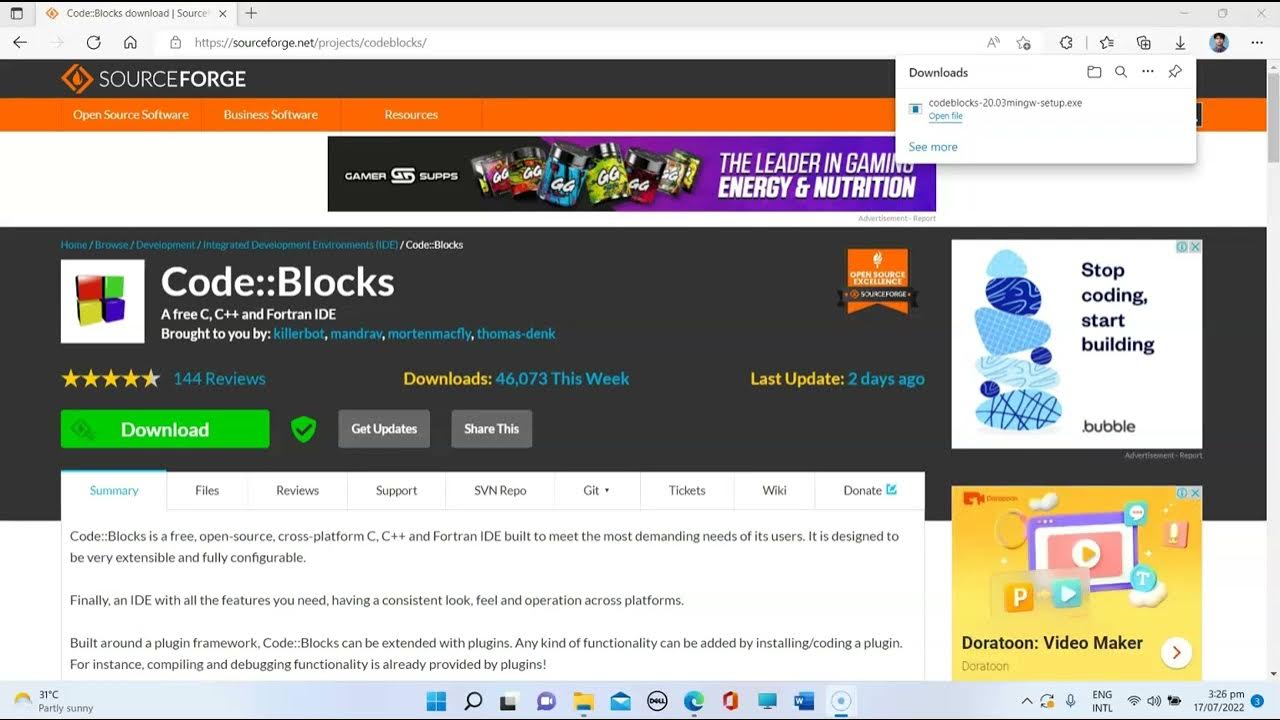 Installing Code Blocks IDE - YouTube