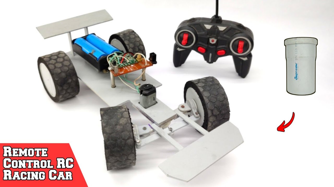 How To Make A Remote Control RC Car At Home With PVC Pipe - YouTube