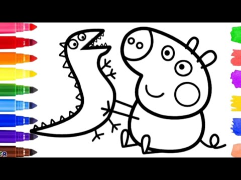 How to Draw George From Peppa Pig| Drawing For Kids| - YouTube