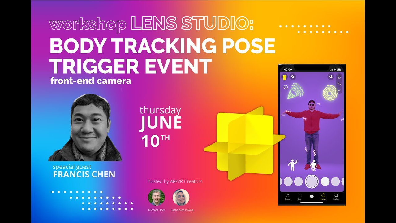 Snap Lens Studio Workshop: Body Tracking Pose Trigger Event with ...