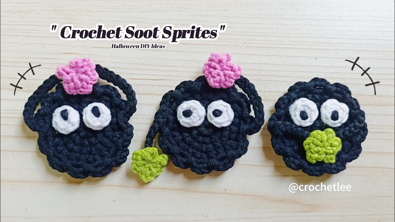 Crochet Soot Sprites| Halloween DIY Ideas| Fast and Easy Crochet - YouTube
