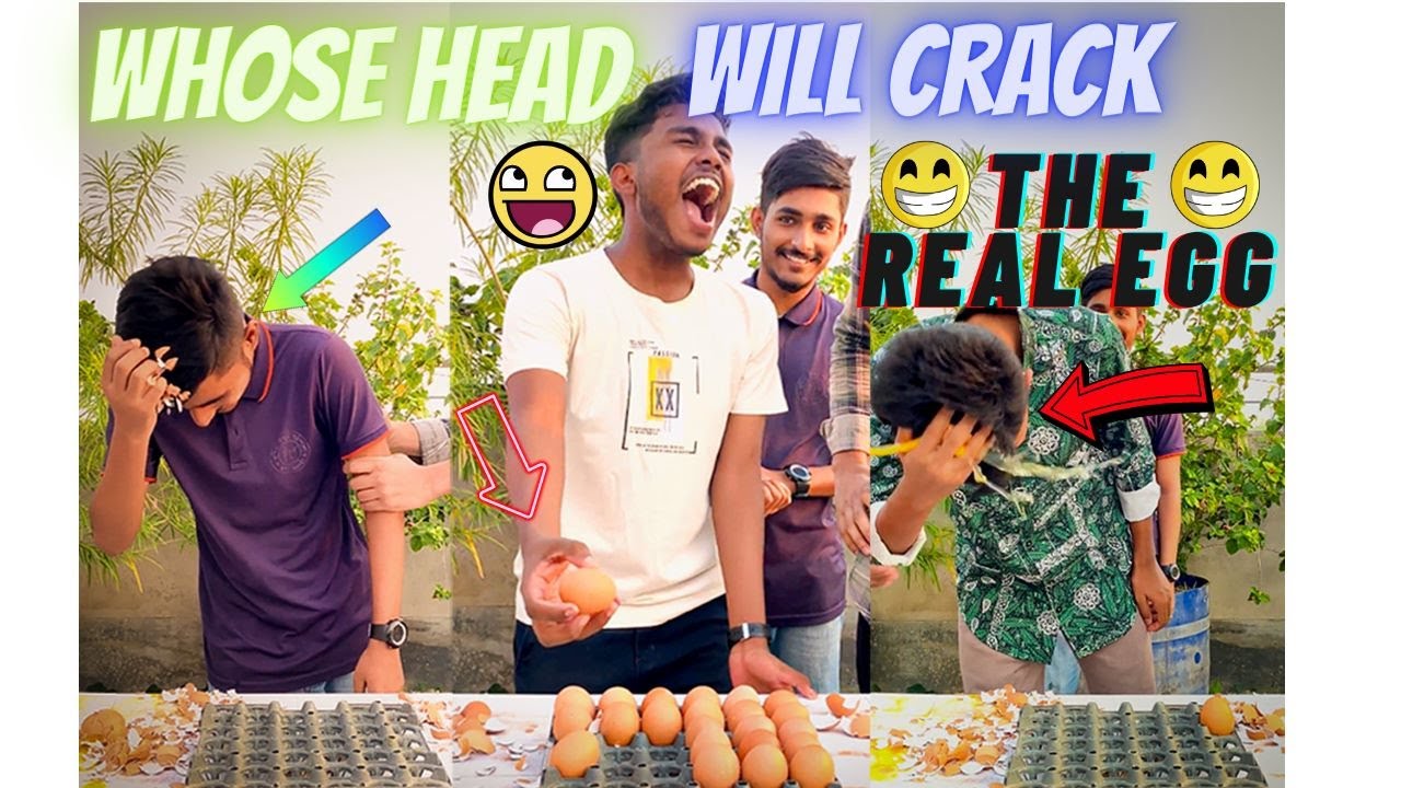 whose head will crack real egg ?😂আসল ডিম ফাটবে কার মাথায়? - YouTube