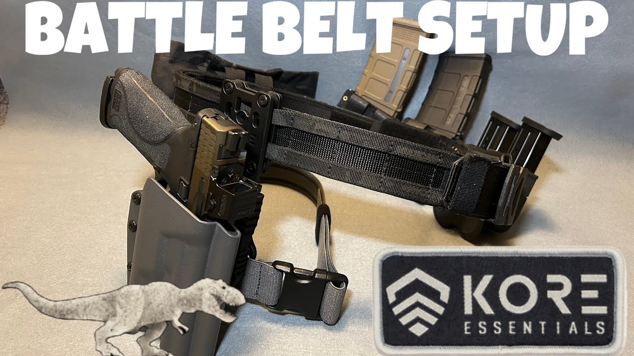 Battle Belt Setup - KORE Essentials & TRex Arms - YouTube