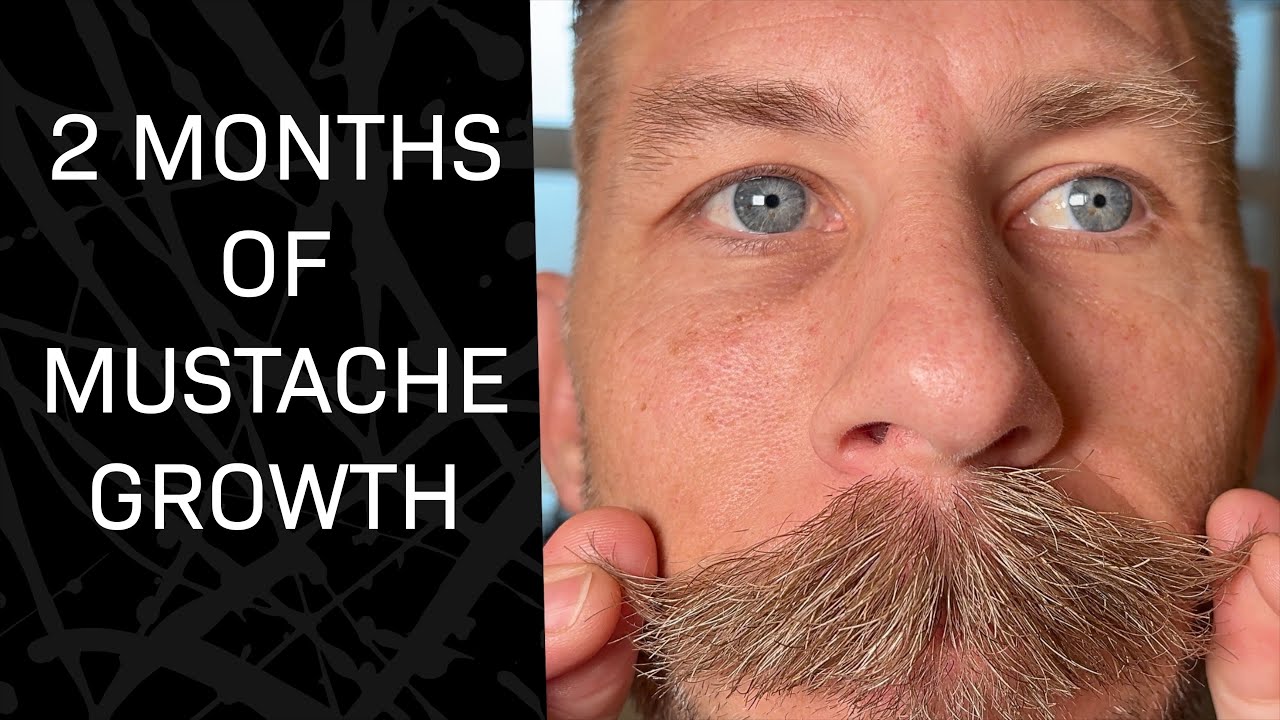 2 Months Of Mustache Growth Lets Keep Going! - YouTube