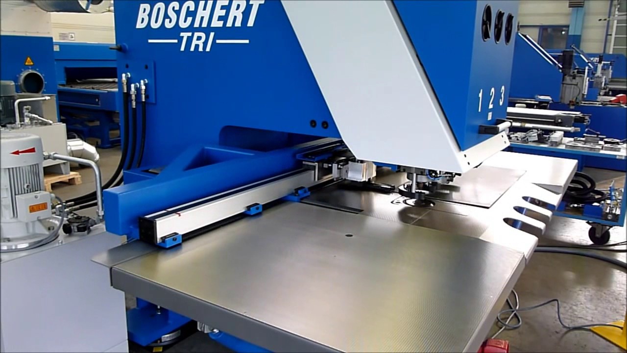 Boschert TRI Punching Machine - YouTube