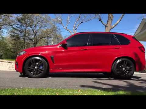 BMW X5M in melbourne RED - YouTube