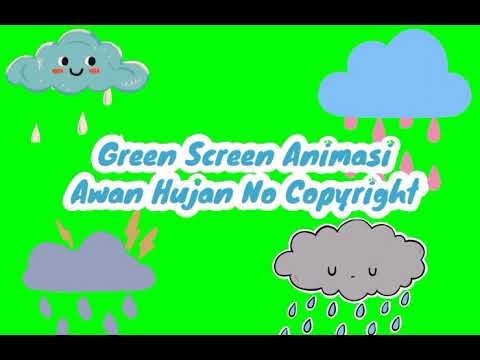 Green Screen Animasi Awan Hujan No Copyright - YouTube