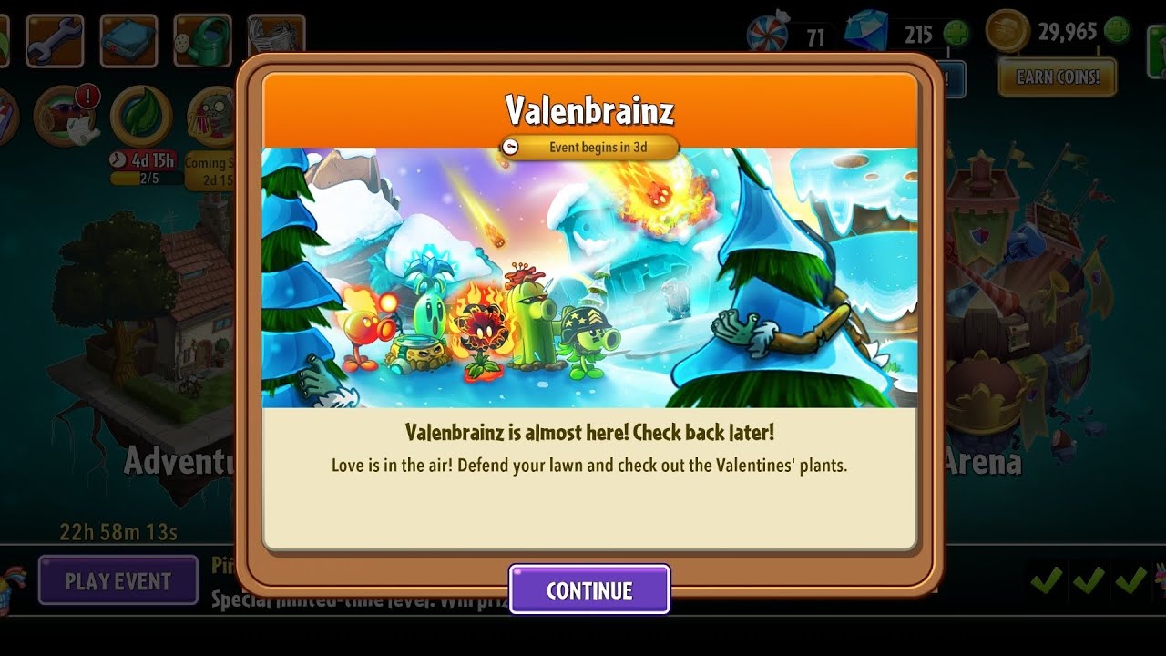 Game: Plants Vs Zombies 2 - Valenbrainz - YouTube