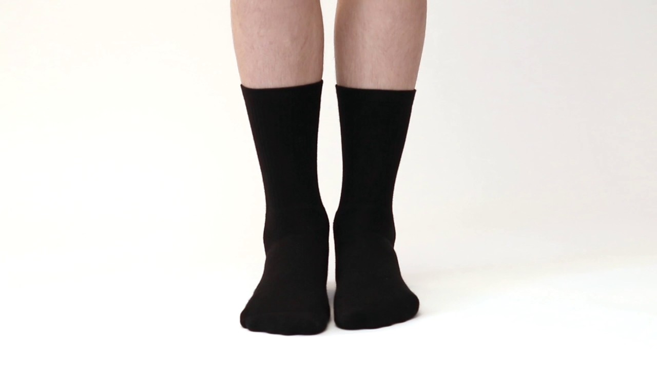 black contemporary socks - mid-calf - YouTube