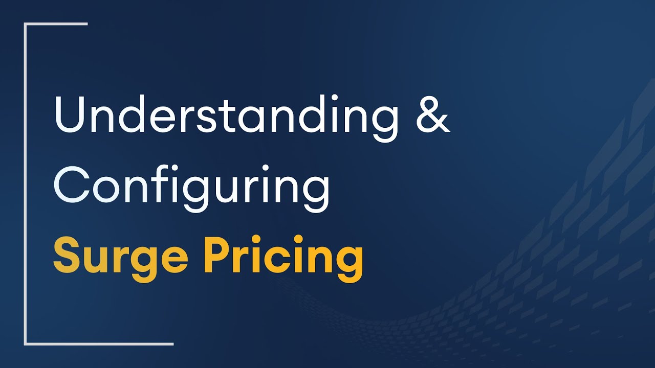 Understanding and Configuring Surge Pricing - YouTube