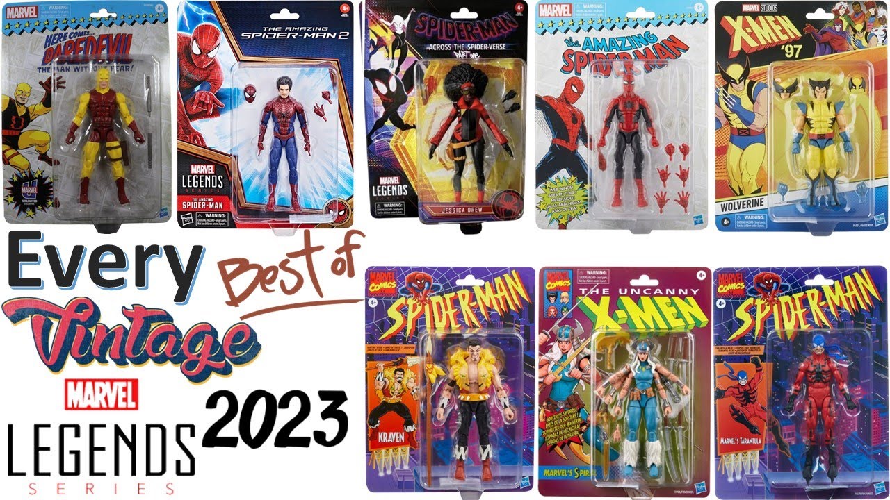 Every 2023 Vintage / Retro Card - Marvel Legends Comparison List - plus ...