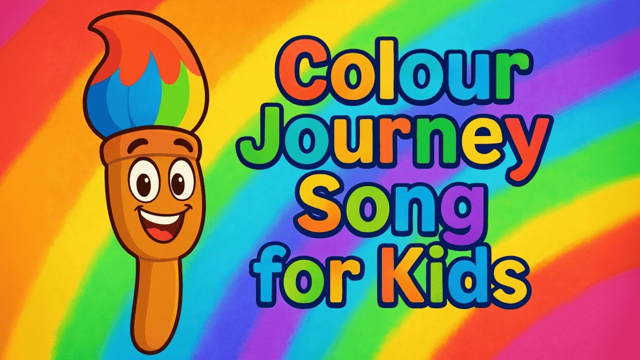🌈 Colour Journey Song for Kids | Learn Colours with Fun Cartoon ...
