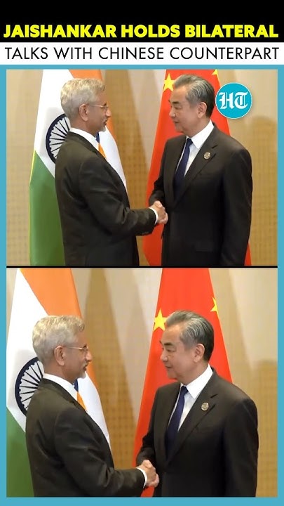 EAM S Jaishankar Meets Chinese Counterpart Wang Yi On The Sidelines Of G20 Summit - YouTube