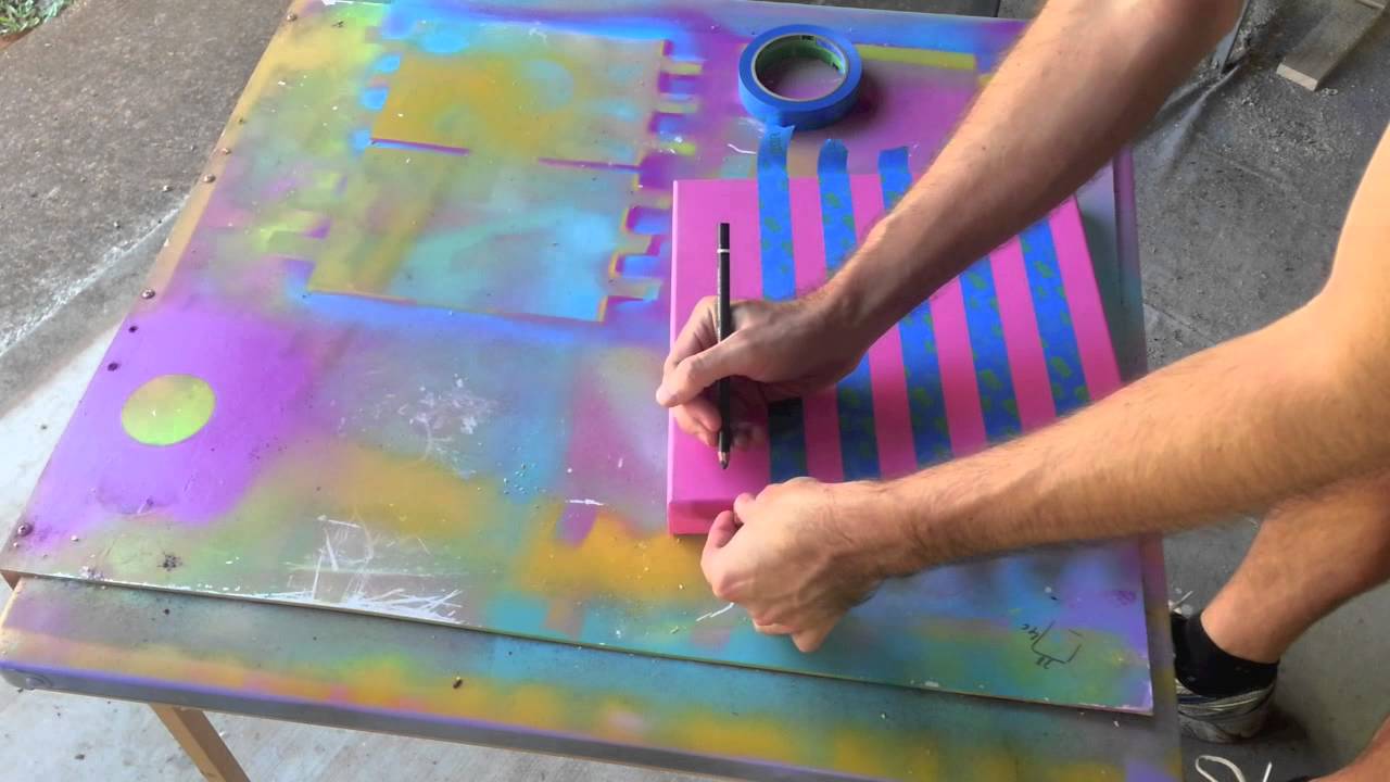 Scott Hynd Art - Pop Art Striped Background - Speedart - YouTube