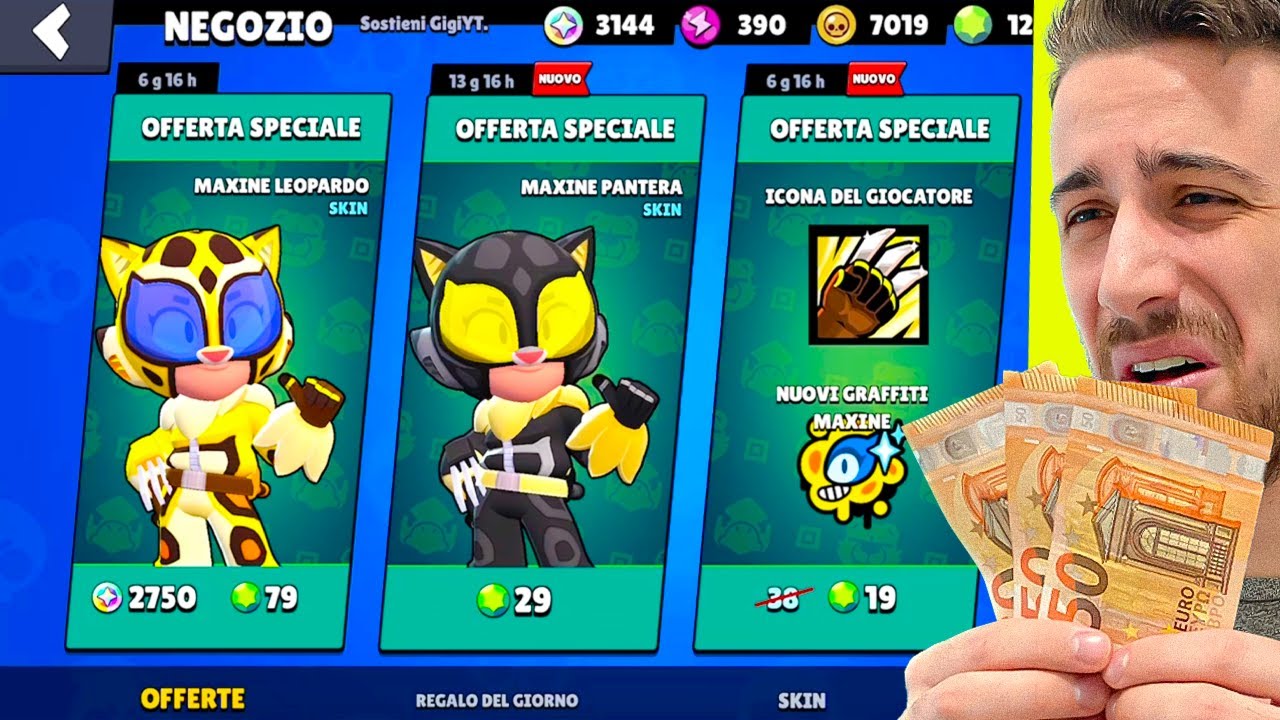 Shoppo le NUOVE Skin STAGIONALI di Maxine! *GRATIS coi BLING?* Brawl ...