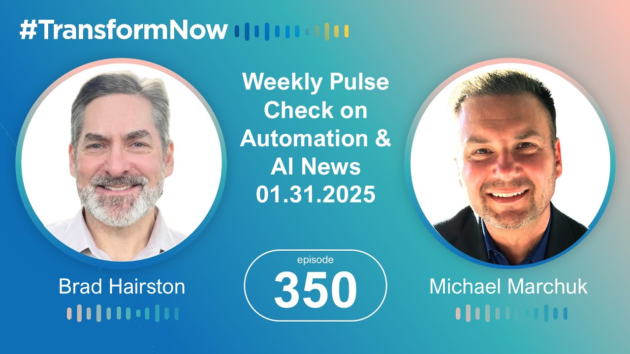 Weekly Pulse Check on Automation & AI News - 01.31.25 - YouTube