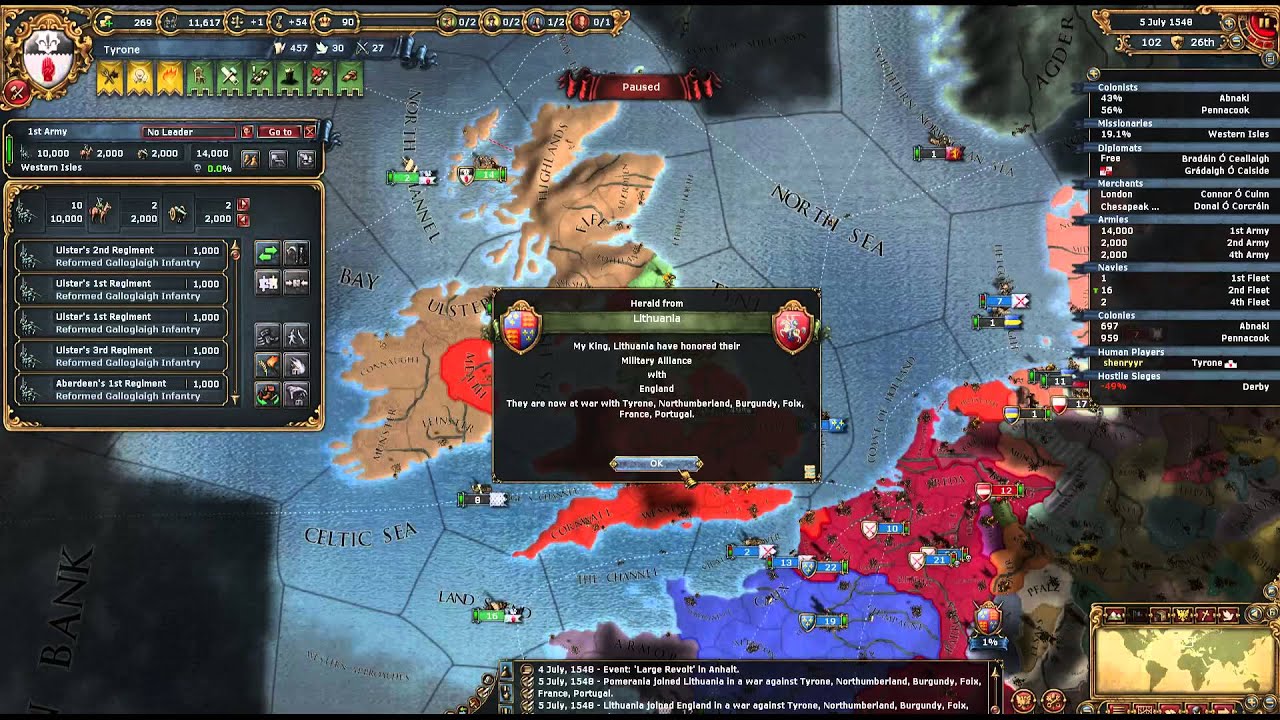 Europa Universalis 4 Ireland Achievements 19 - YouTube