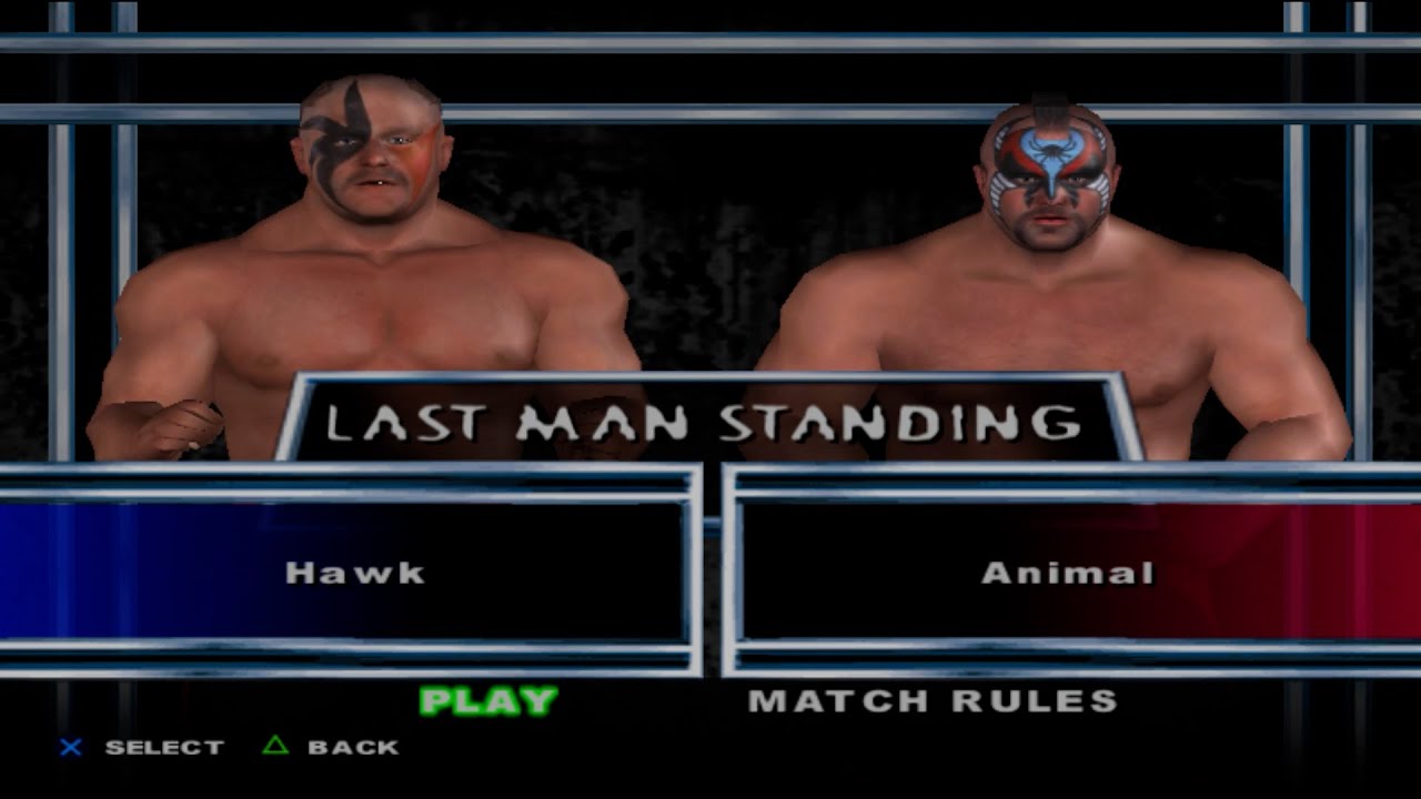 WWE SmackDown! Here Comes the Pain - Hawk VS Animal (LAST MAN STANDING ...