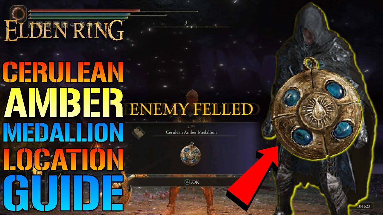 Elden Ring: Cerulean Amber Medallion! Increase FP By 7%! How To Get ...