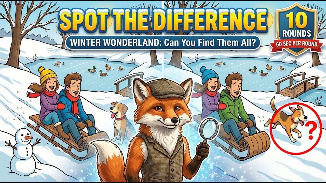 WINTER WONDERLAND: Can You Find the Differences? ️ | 10 Rounds ...