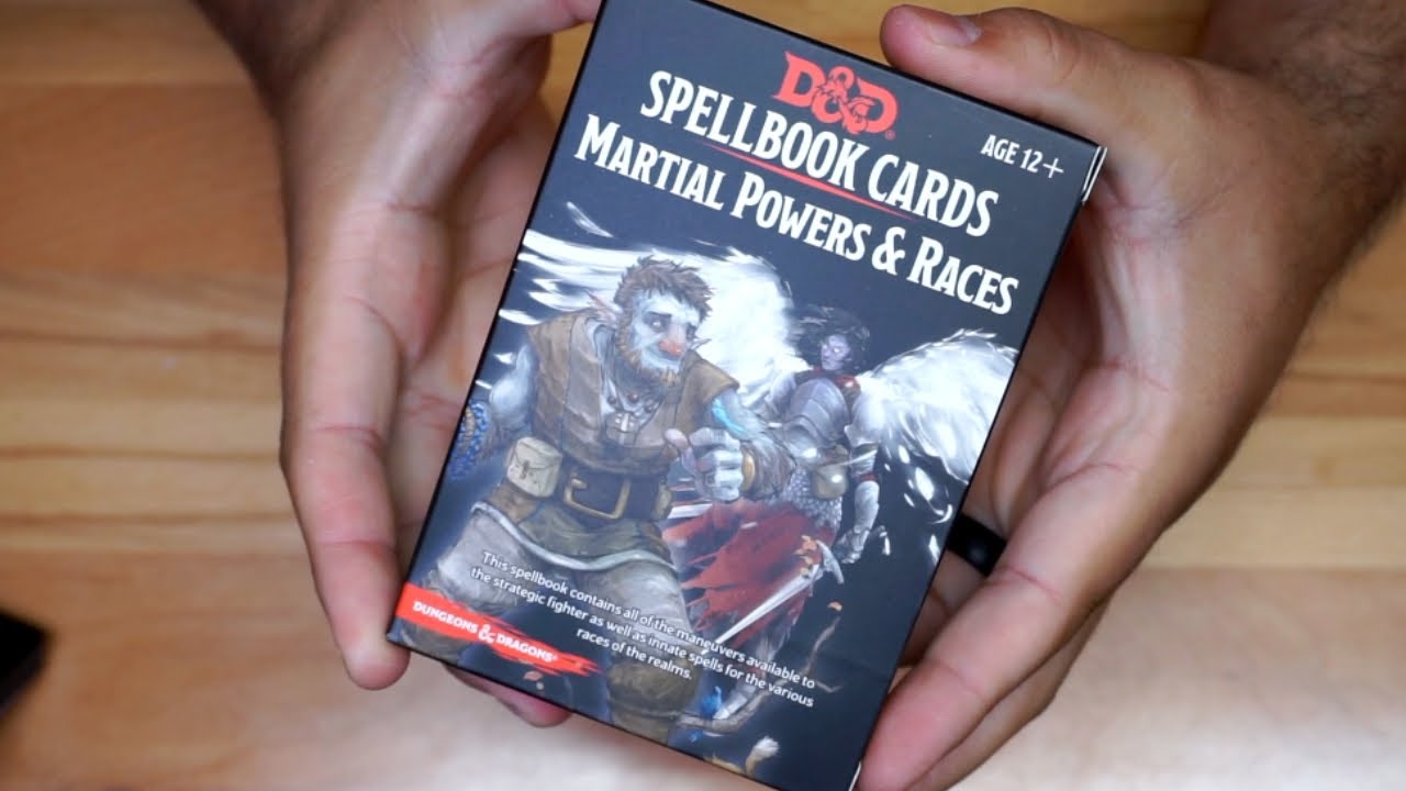 D&D Spellbook Cards Martial Deck - YouTube