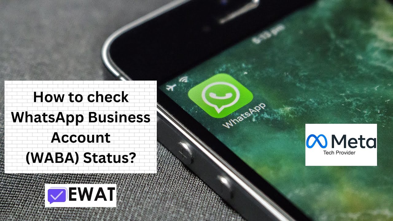 How to check WhatsApp Business Account WABA Status - YouTube